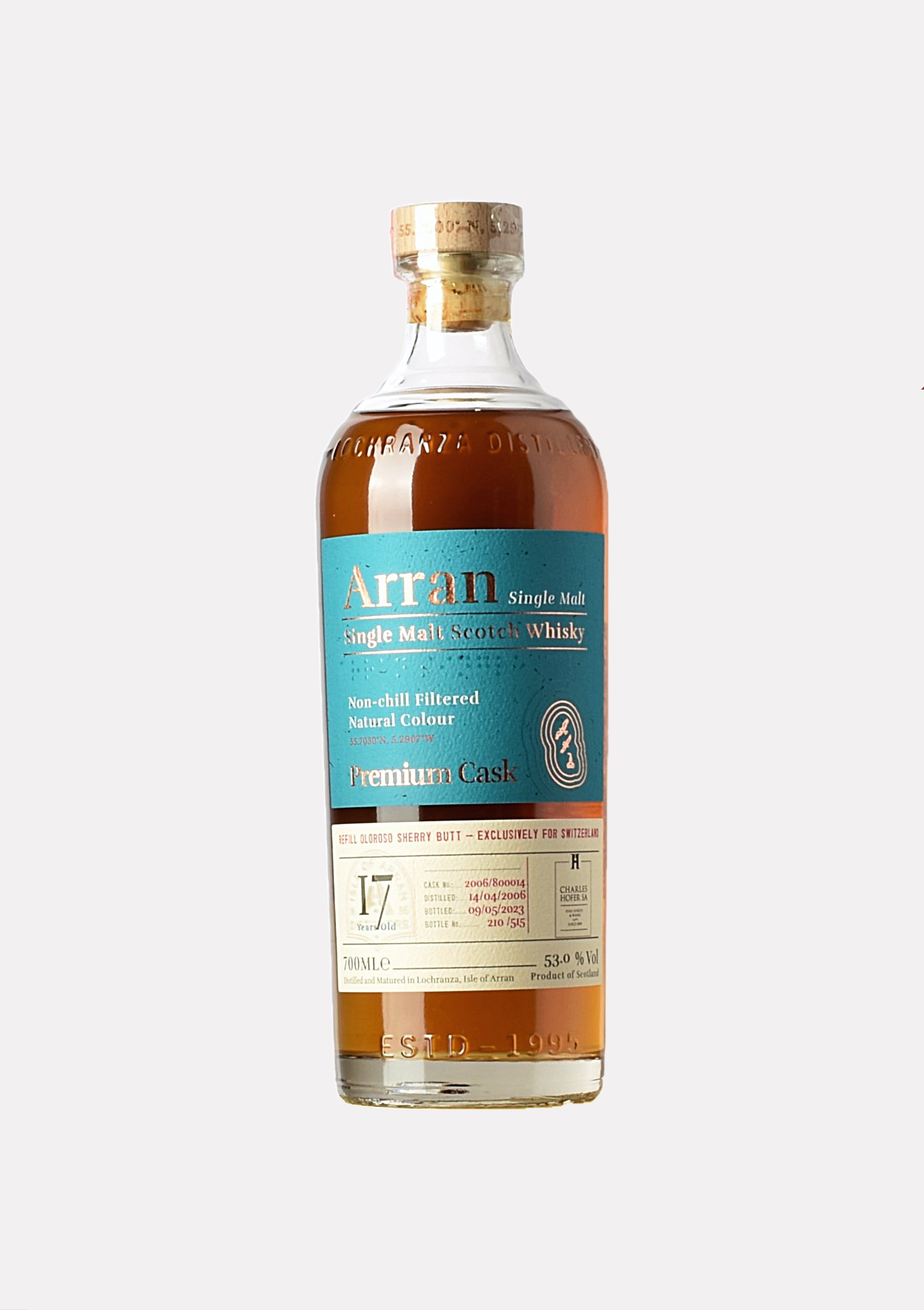 Arran 2006- 2023 17 Jahre Premium Cask