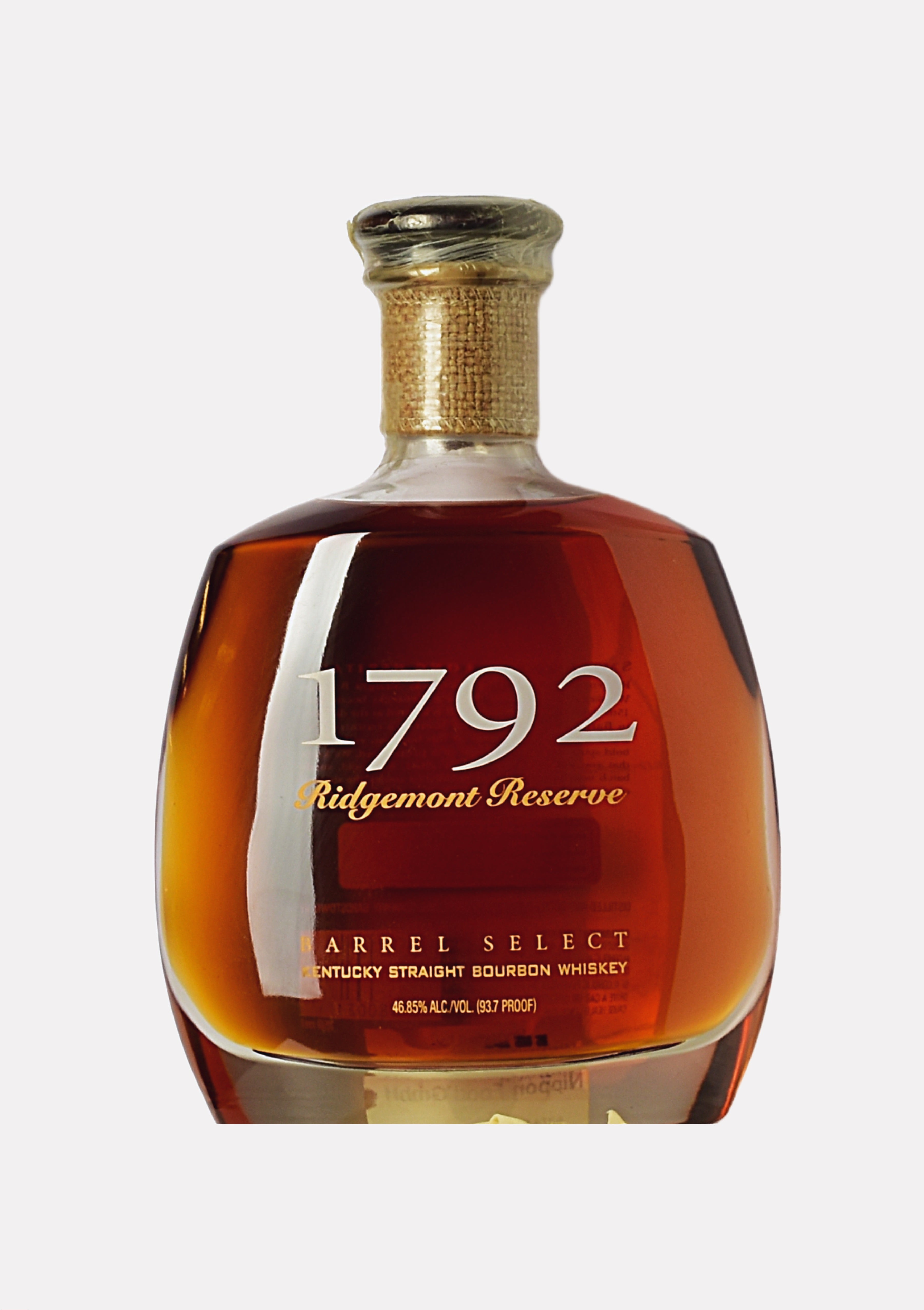 1792 Ridgemont Reserve Barrel Select Kentucky Straight Bourbon Whiskey