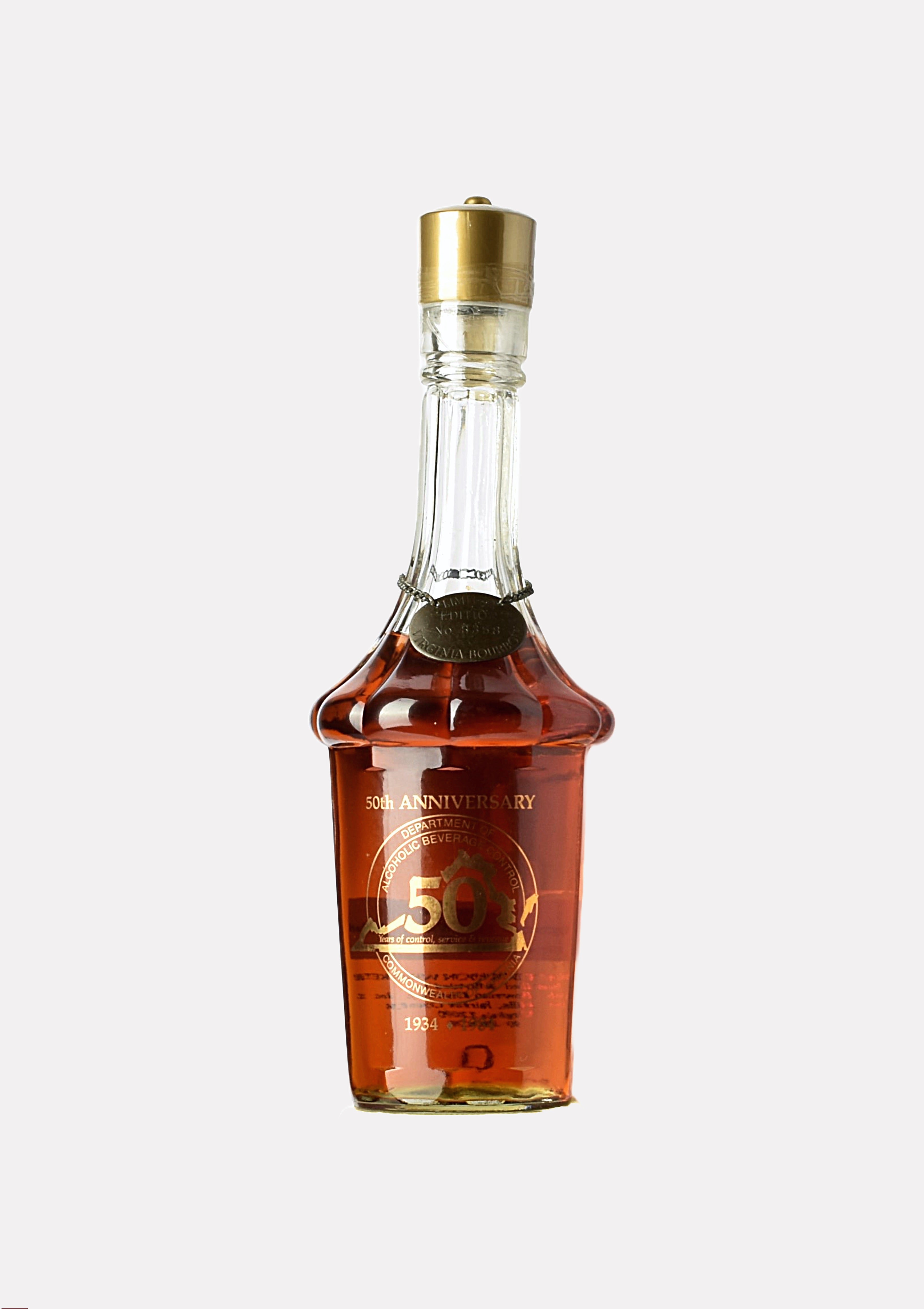 Virginia Bourbon 50th Department of Alcoholic Beverage Control 1934- 1