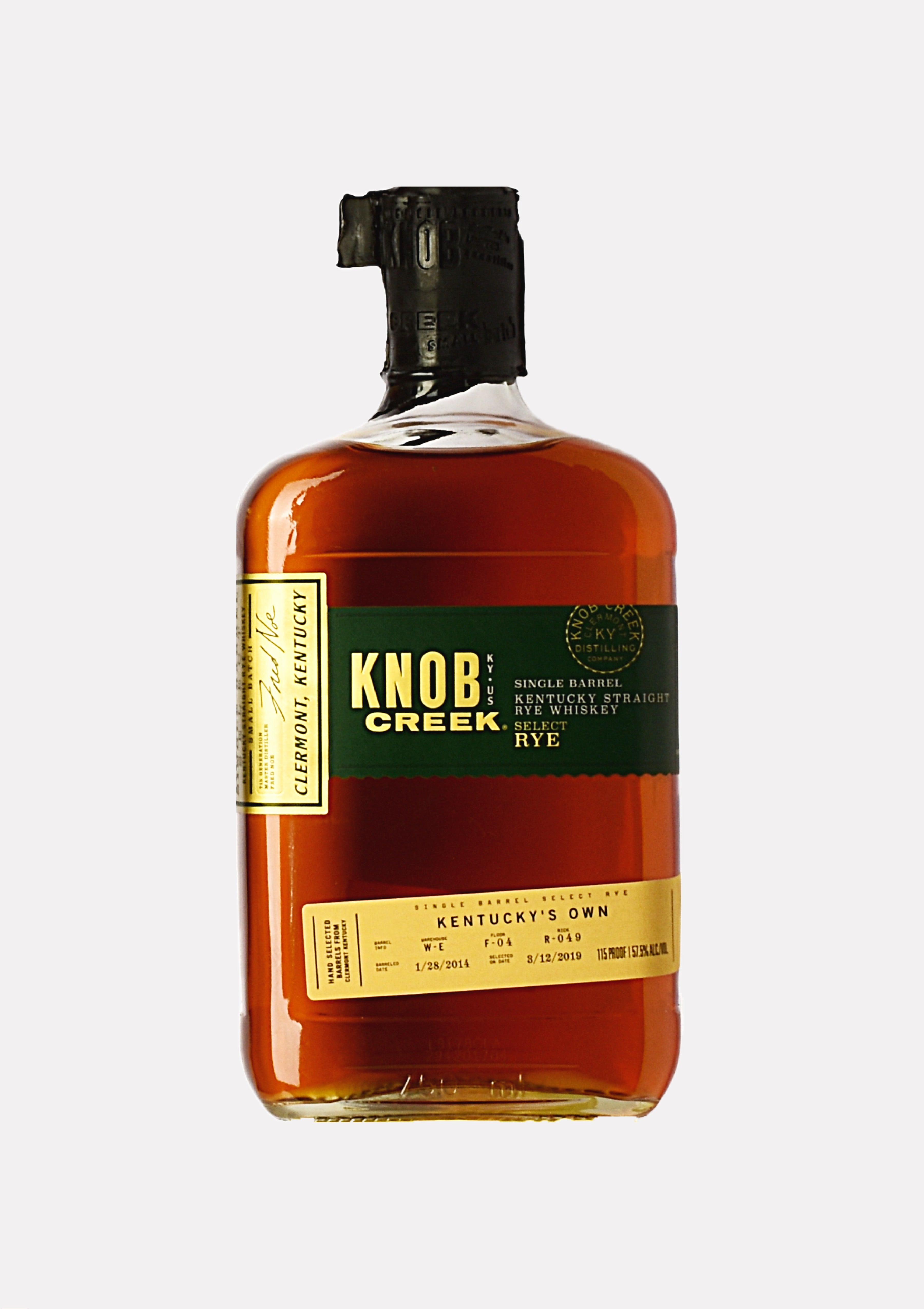 Knob Creek Single Barrel Rye Whiskey