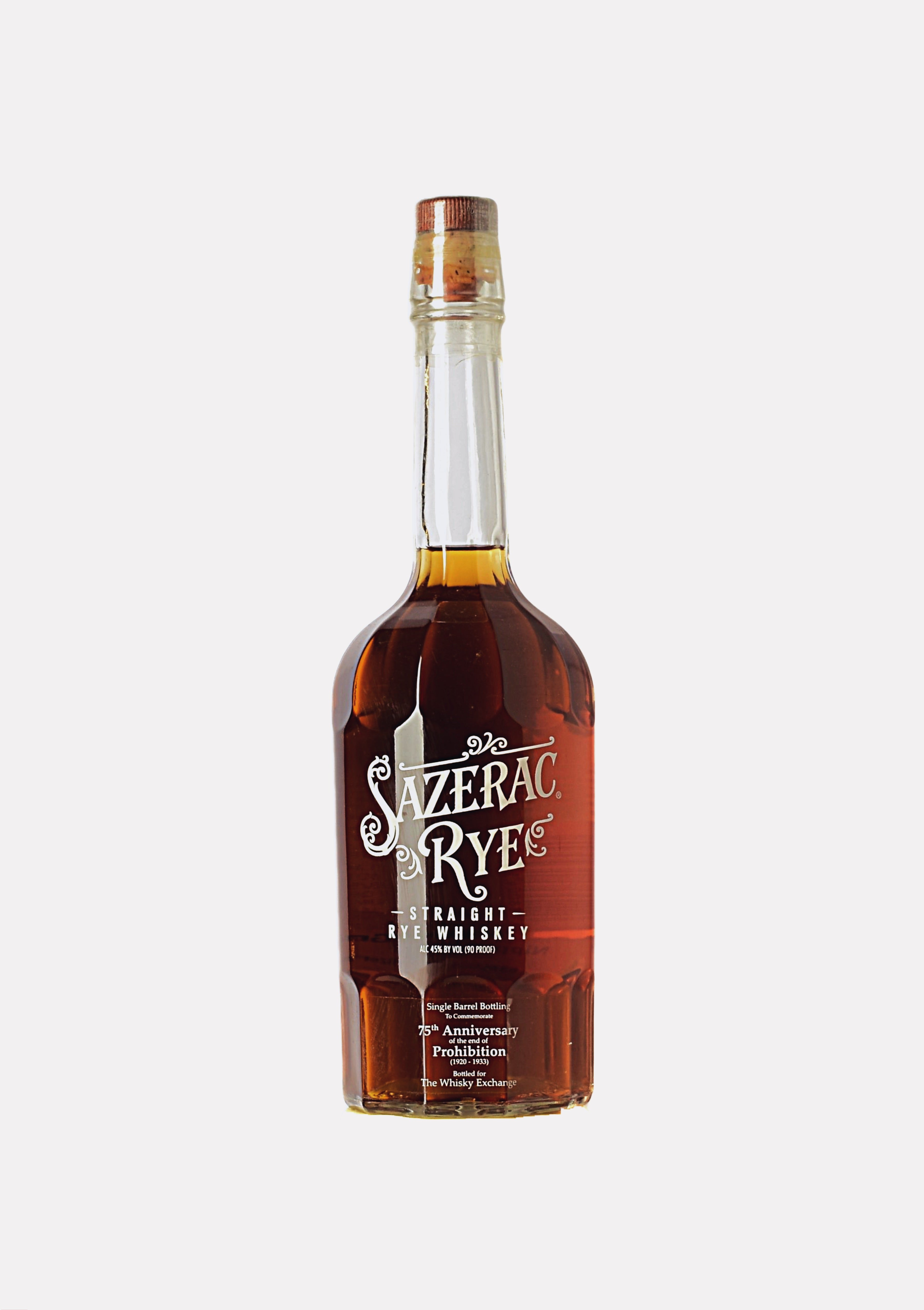Sazerac Rye Straight Rye Whiskey 75th Anniversary Bottled for The Whis