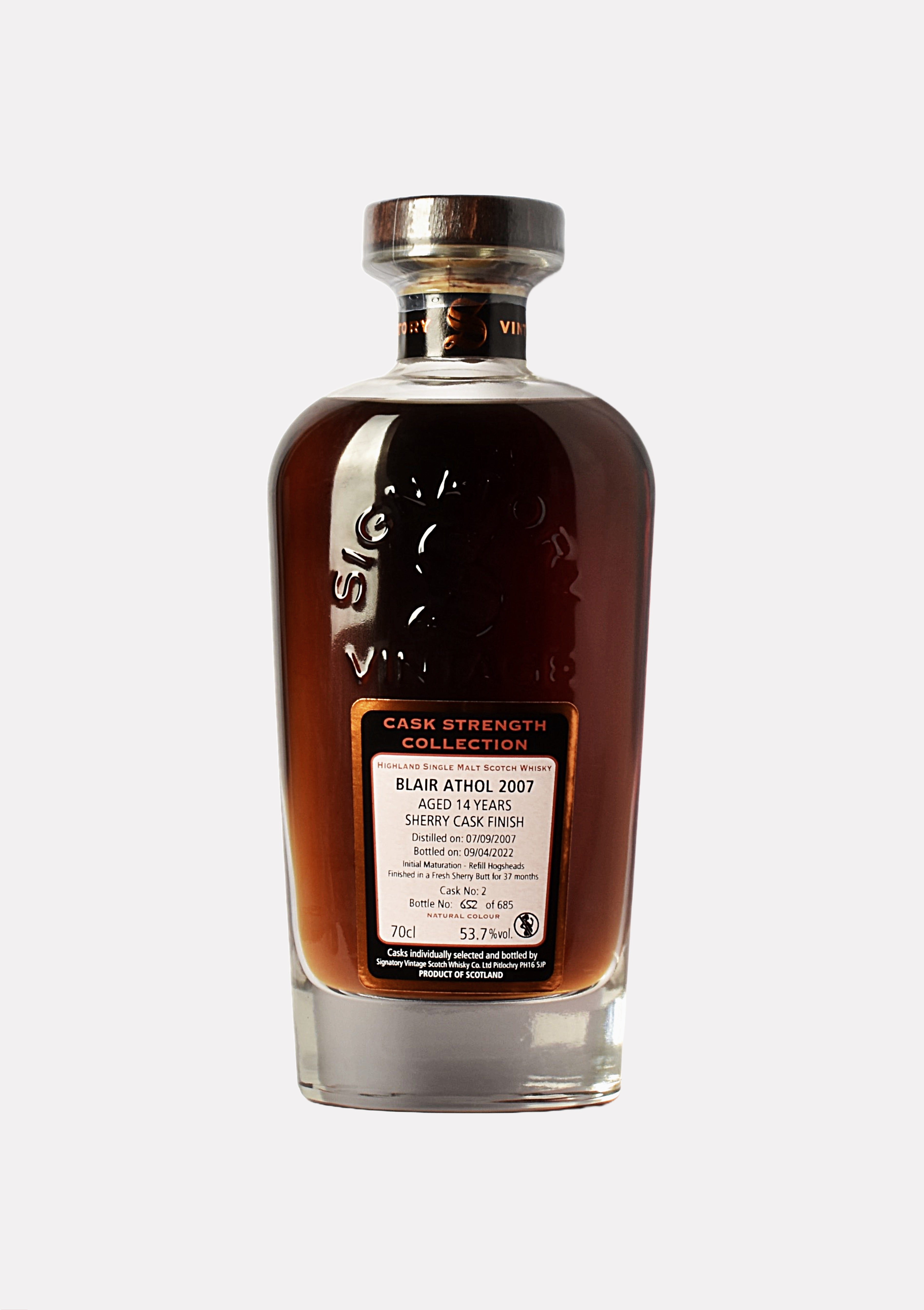 Blair Athol 2007- 2022 14 Jahre Cask Strength Collection